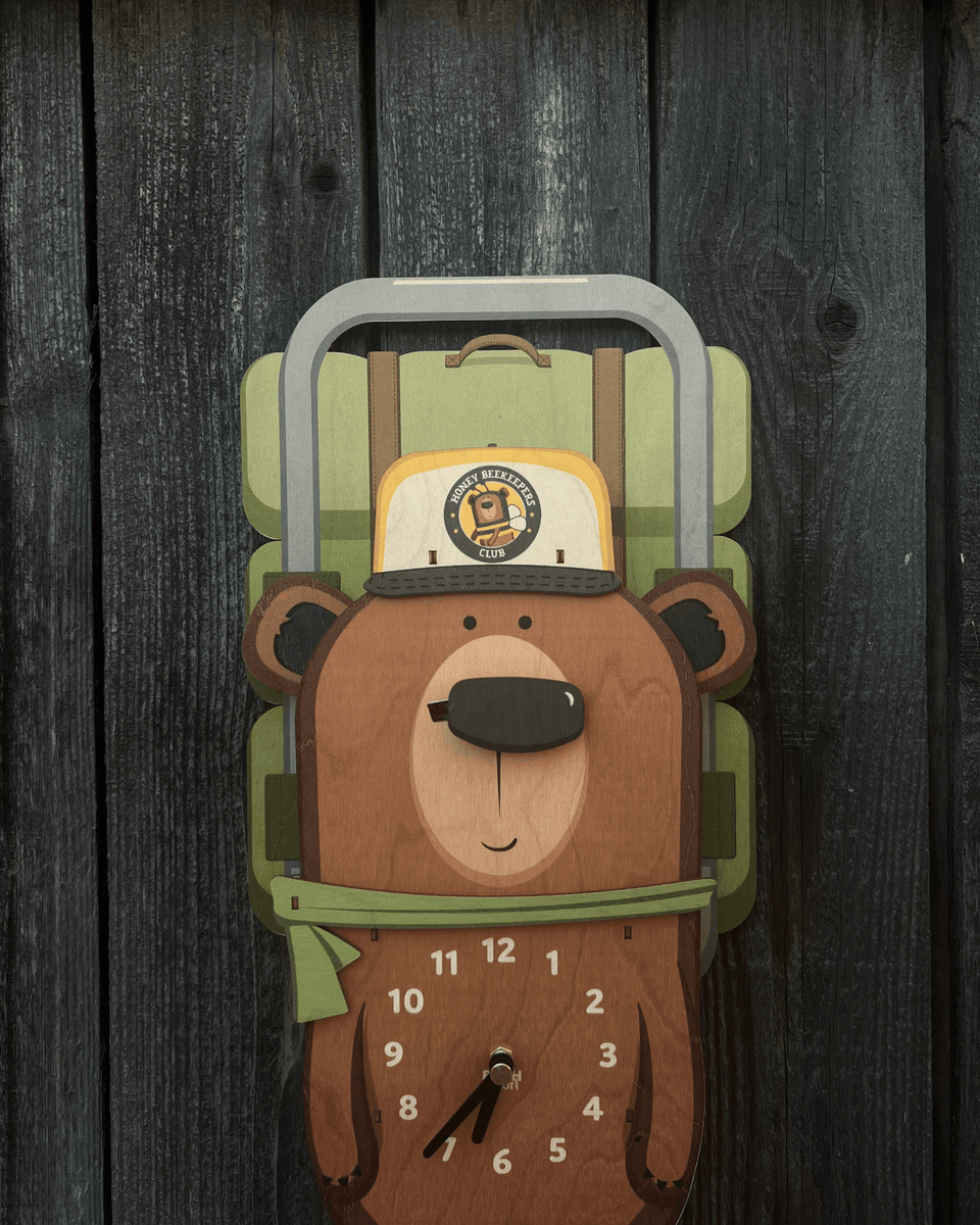 Trucker Hat for Linus the Bear Clock – Birch Robot
