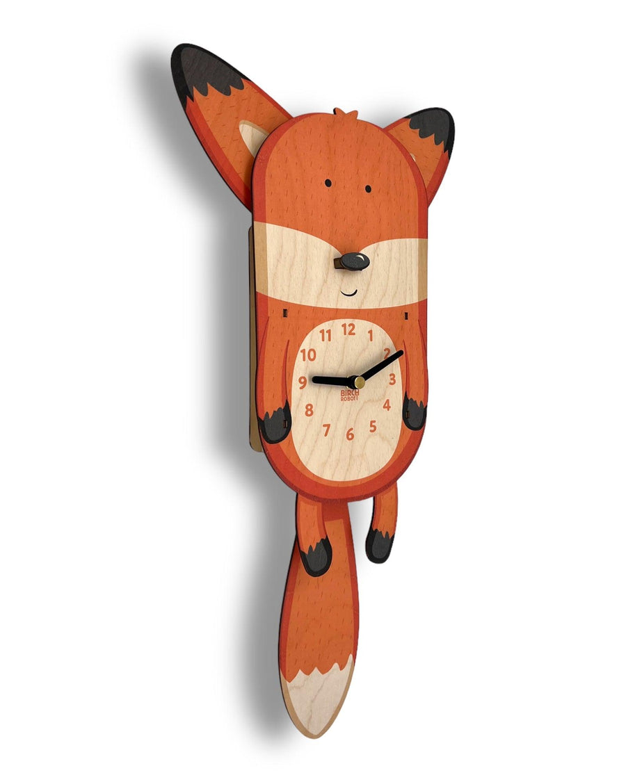 Woodland Nursery Decor | Fox Clock | Fox Pendulum Clock Playroom Decor ...