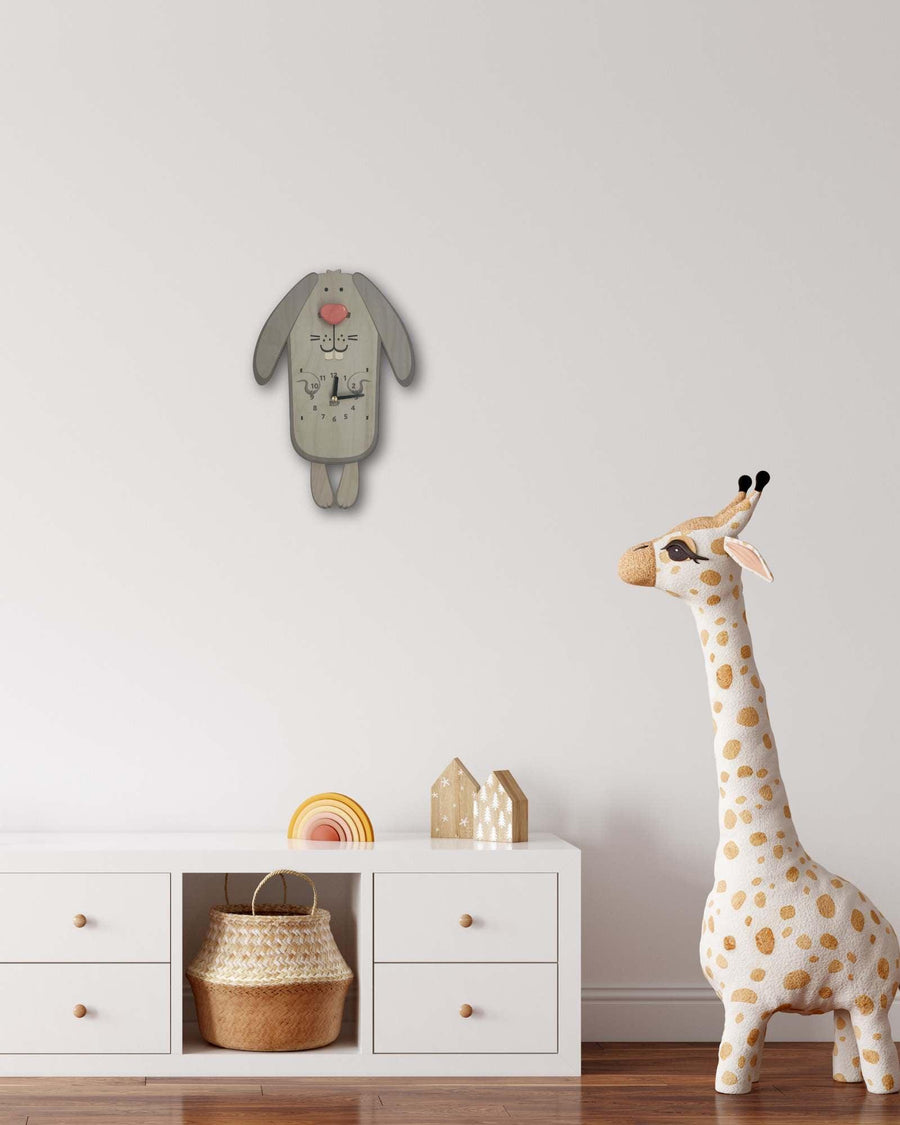 Kids Clocks | Rabbit Clock | Kids Wall Clock | Bunny Pendulum Clock ...