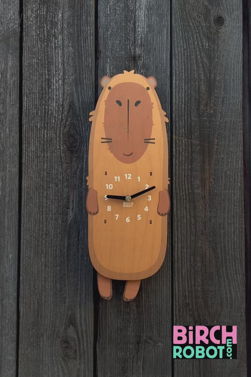 Kids Clock | Capybara Pendulum Clock for Kids | Capybara Clock Gift ...