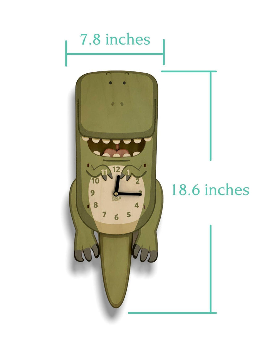 Kids Clock - T-Rex Dinosaur Pendulum Clock for Kids - Dinosaur Clock ...