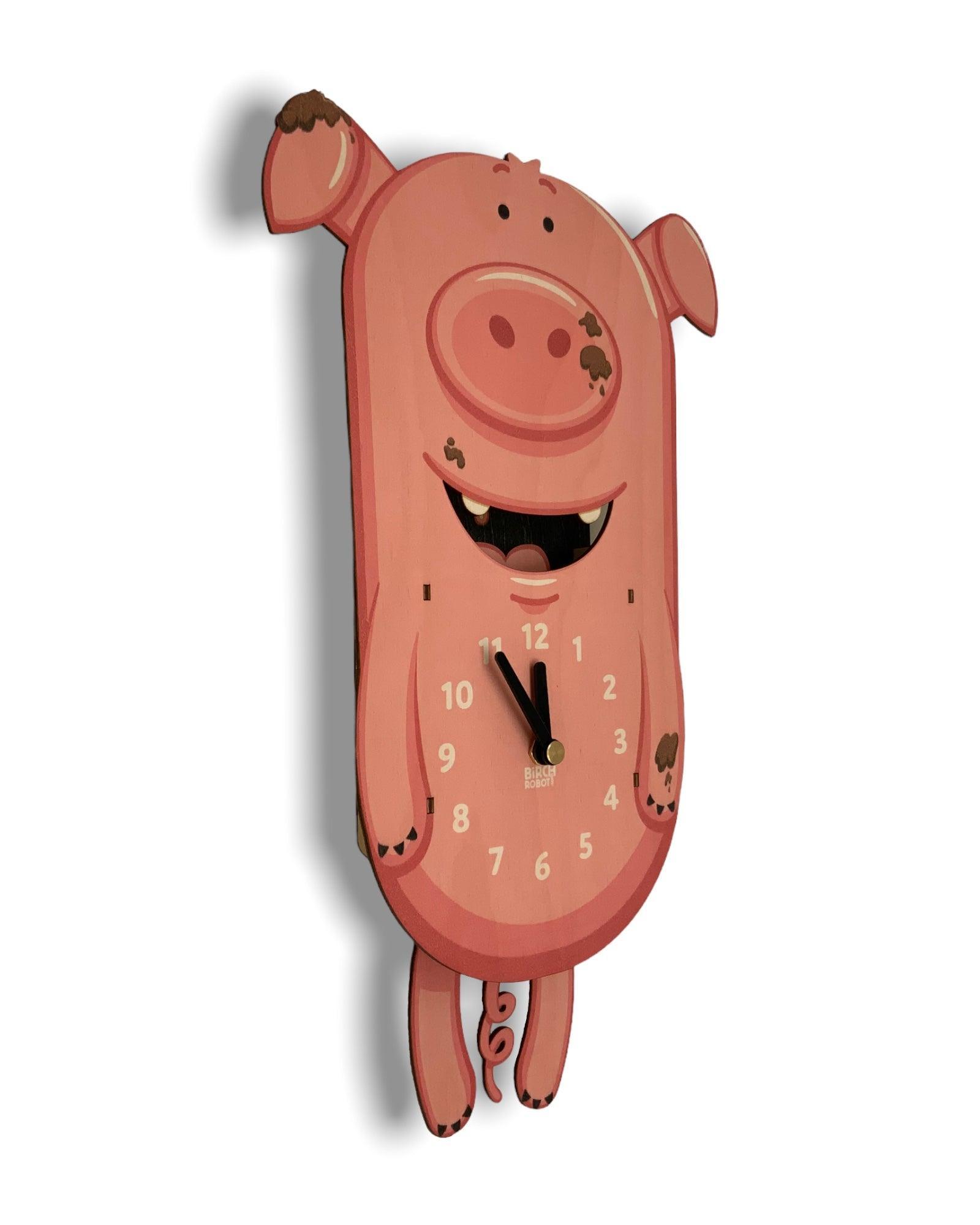 Pig Pendulum Clock for Kids | Piggy clock – Birch Robot