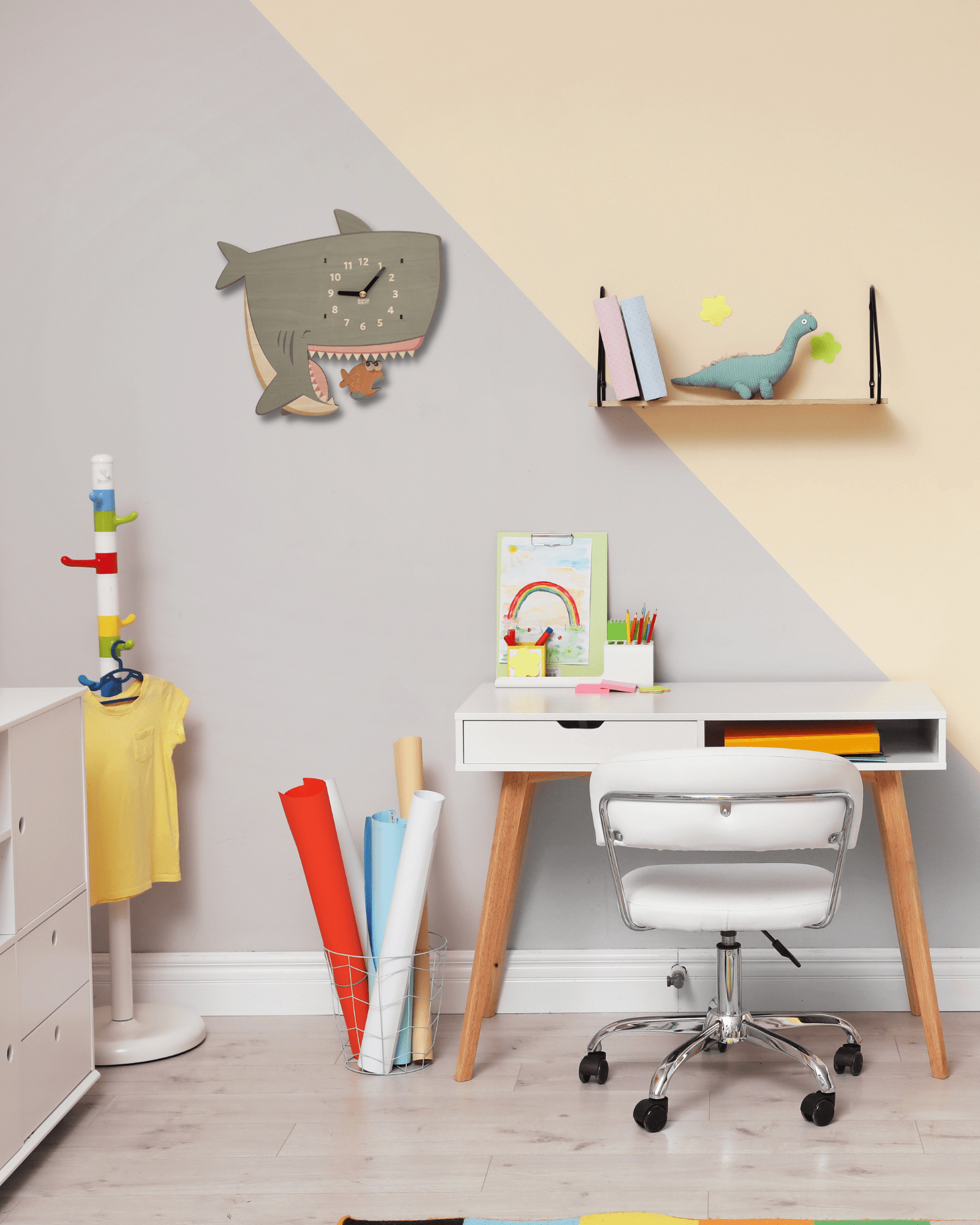 Shark Pendulum Clock for Kids – Birch Robot