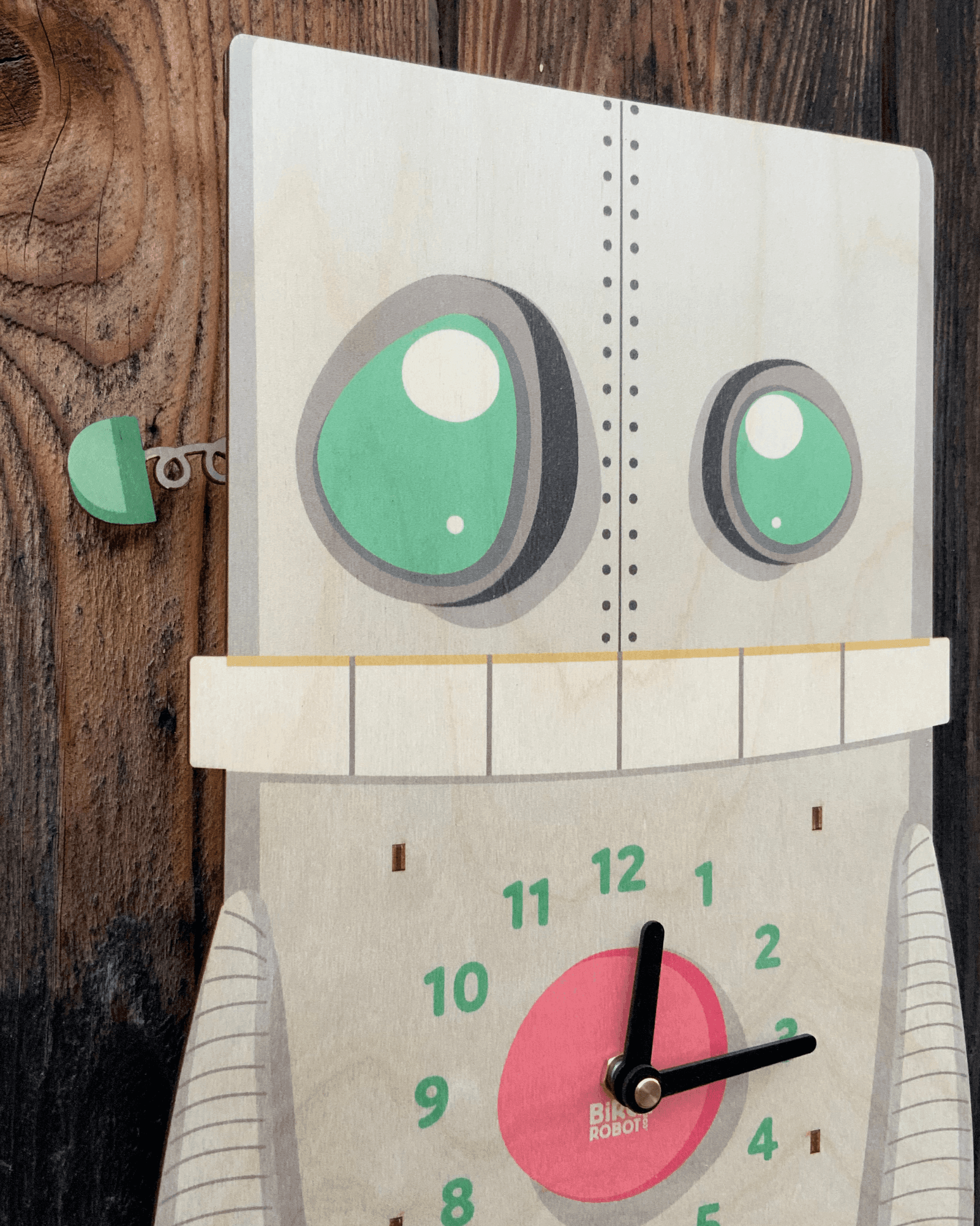 Birch Robot - We Make Kids Clocks - Pendulum Wall Clocks for Children