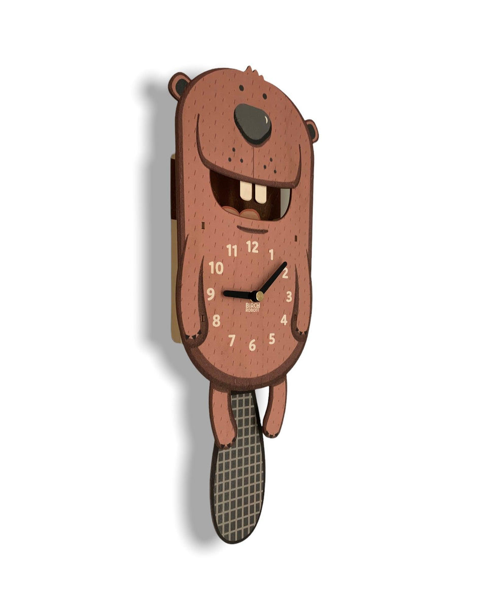 Beaver Pendulum Clock for Kids – Birch Robot