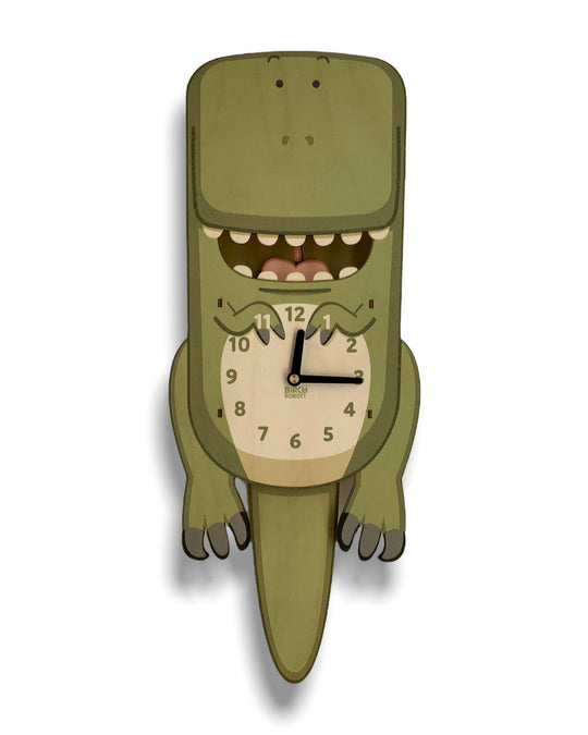 Kids Clock - T-Rex Dinosaur Pendulum Clock for Kids - Dinosaur Clock ...